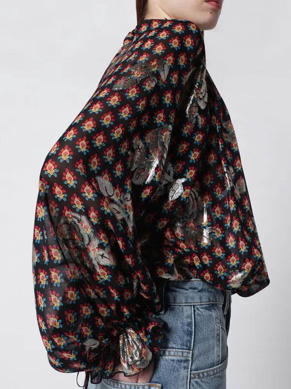 Etro Silk Floral Print Blouse - Multicolor