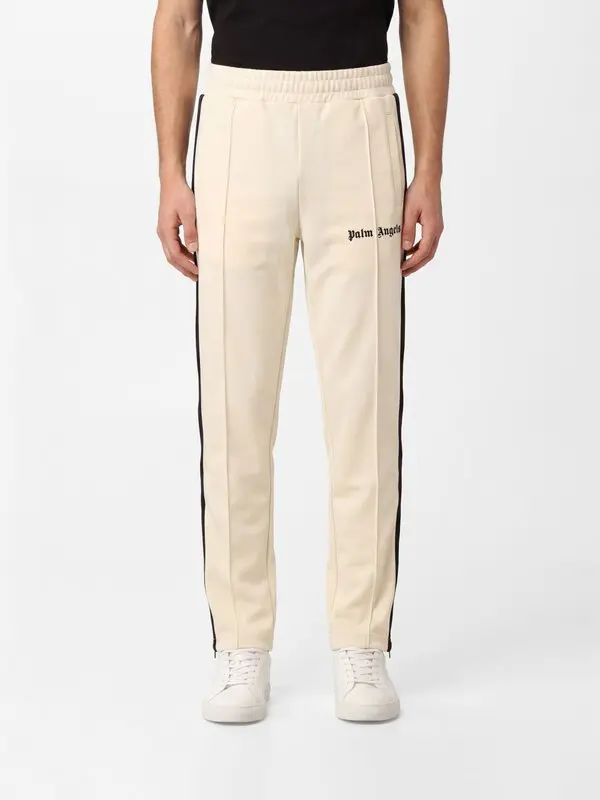 Palm Angels Track Pants With Side Stripes - White