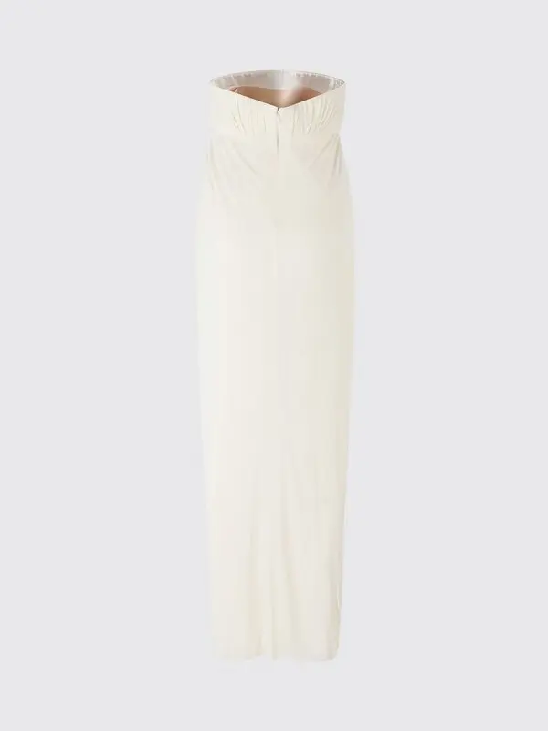 Alberta Ferretti Strapless Draped Gown - Ivory