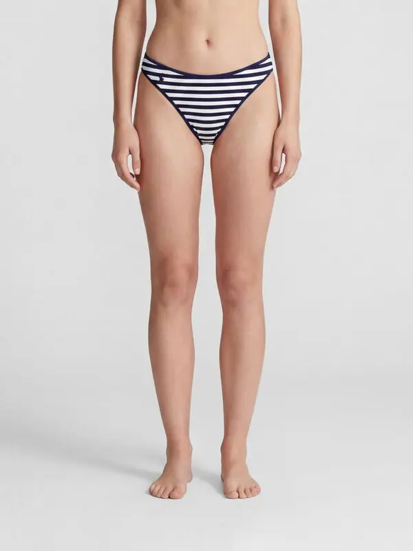 Polo Ralph Lauren Striped Bikini Bottom - Blue