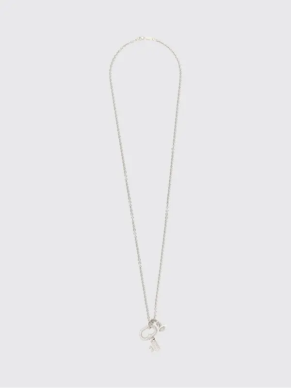 VIVIENNE WESTWOOD Embellished Key Pendant Necklace - Silver