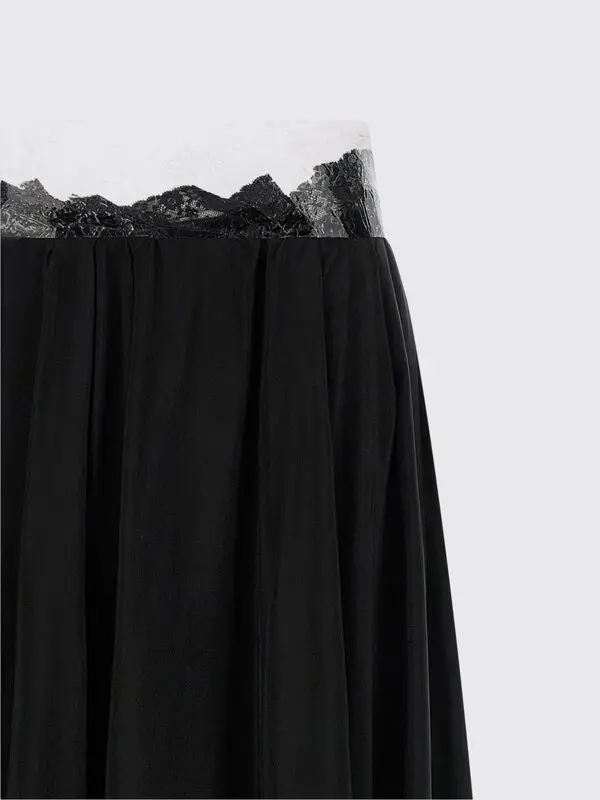 MAISON MARGIELA Cupro Skirt With Lace Details