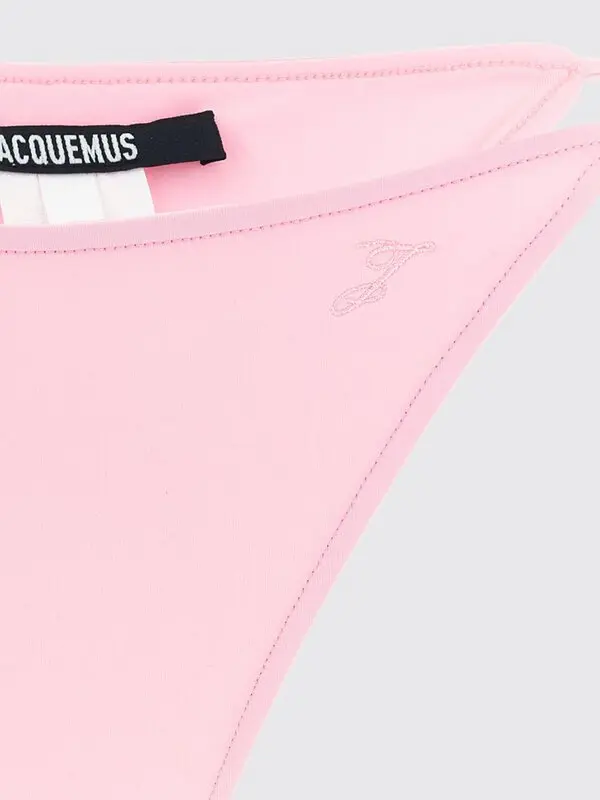 Jacquemus Mid-rise Bikini Bottoms With Adjustable Side Ties - Pink