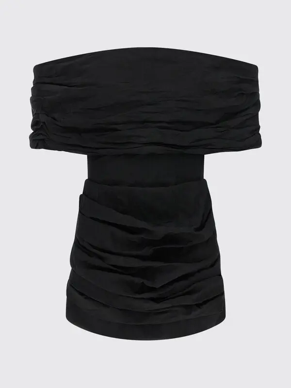 Magda Butrym Off-the-shoulder Ruched Mini Dress