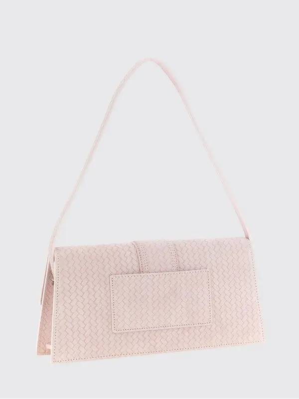 Jacquemus Le Bambino Long Woven Suede Bag - Pink