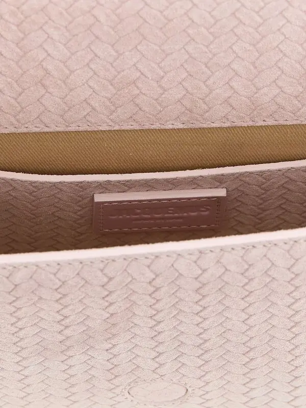 Jacquemus Le Bambino Long Woven Suede Bag - Pink