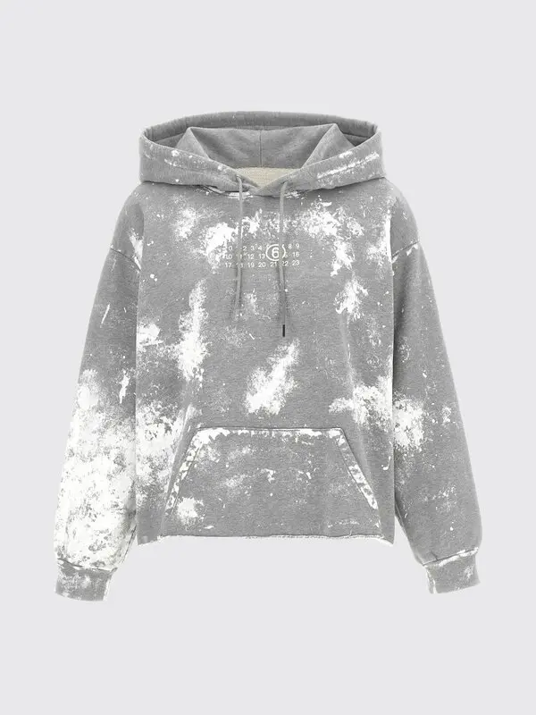MAISON MARGIELA Tie-dye Hoodie With Numeric Logo