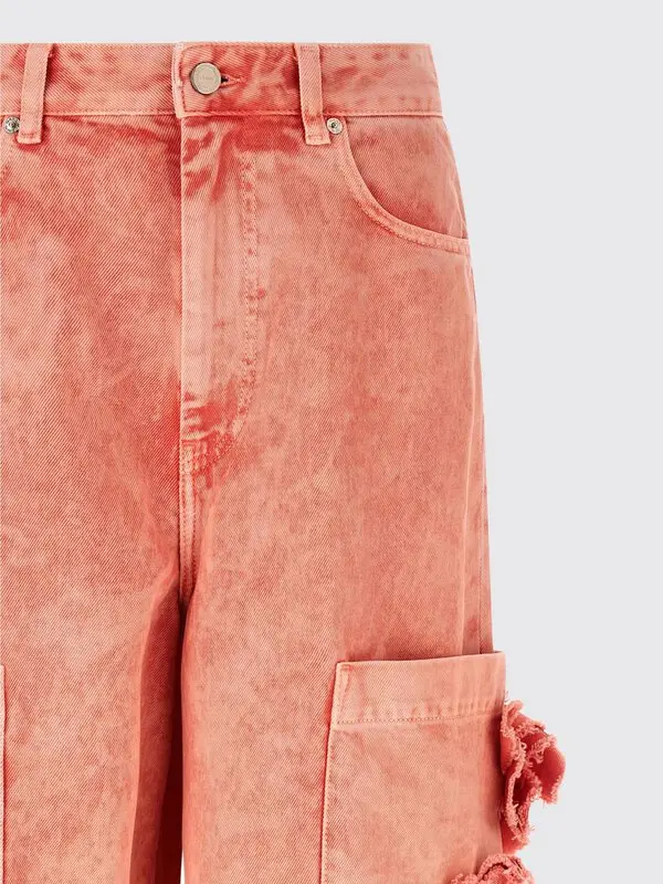 GANNI Wide-leg Cargo Jeans