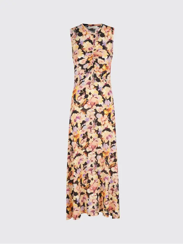 Ulla Johnson Floral Print Ruched Maxi Dress