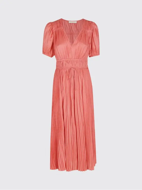 Ulla Johnson Pleated Midi Dress With V-neck