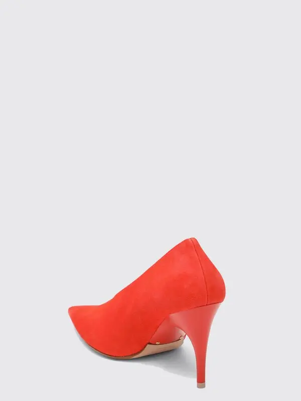 Balenciaga Suede Duchesse Pumps - Red