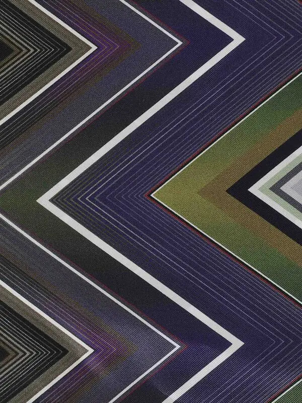 Missoni Foulard In Silk With Zig-zag Motif