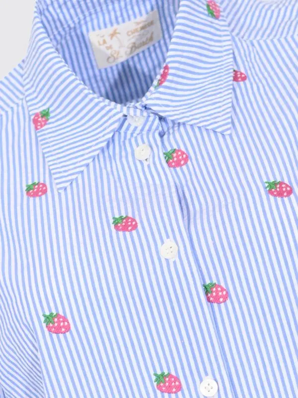 MC2 SAINT BARTH Embroidered Cotton Shirt
