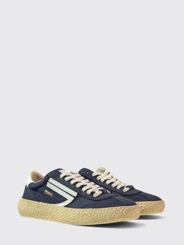 PURAAI Lace-up Sneakers With Contrasting Details - Navy