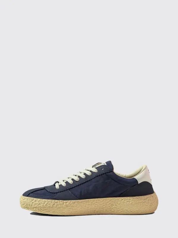 PURAAI Lace-up Sneakers With Contrasting Details - Navy