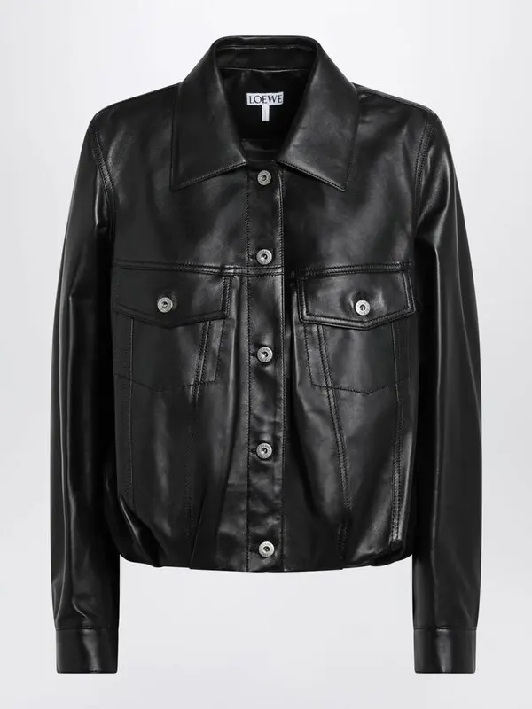 Loewe Leather Jacket - Black