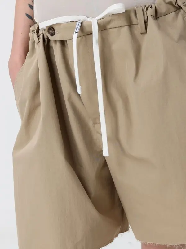 MAISON MARGIELA Cotton Blend Wide Leg Shorts