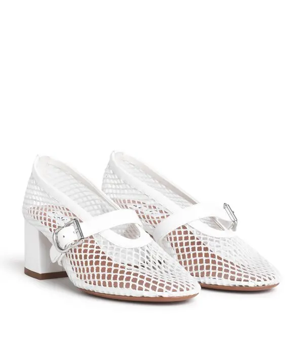 Alaïa Mesh Babies Pumps 55 - White