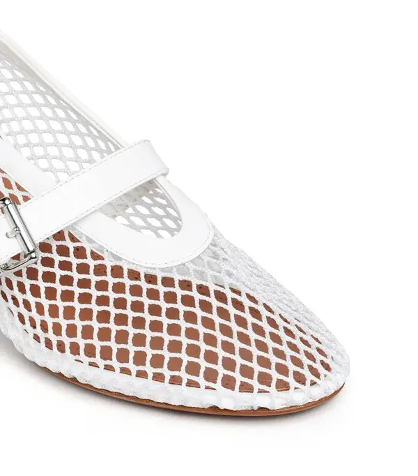 Alaïa Mesh Babies Pumps 55 - White