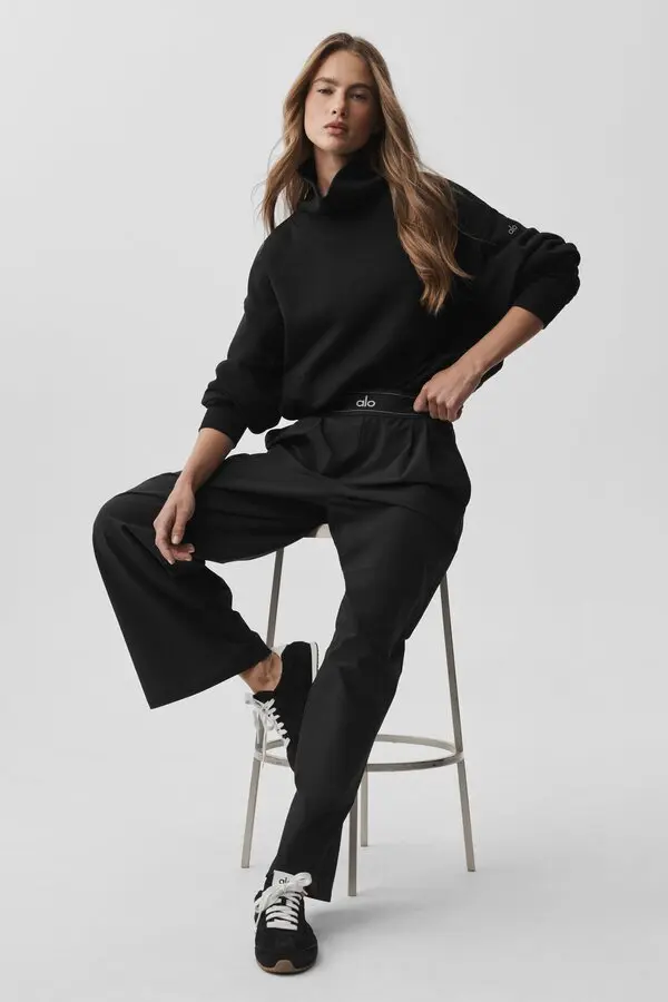 Alo Yoga Suit Up Trouser In Size - Black | Editorialist