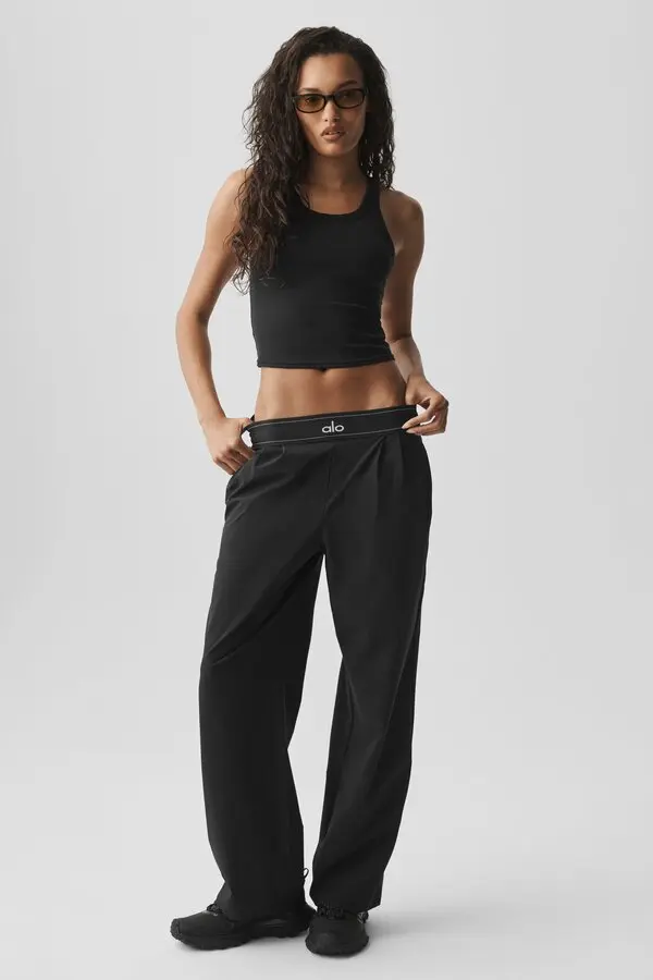 Alo Yoga Suit Up Trouser - Onyx