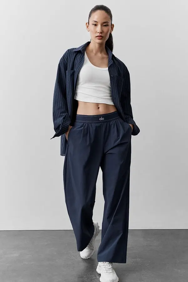 Alo Yoga Suit Up Trouser - Navy