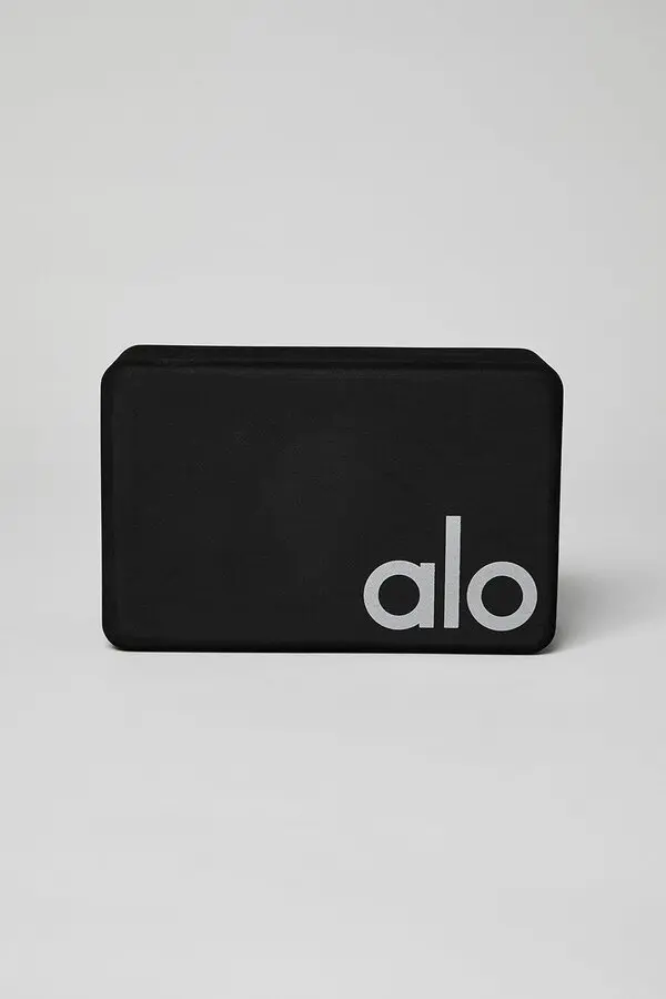 Alo Yoga Uplifting Yoga Block Mat - Black/silver