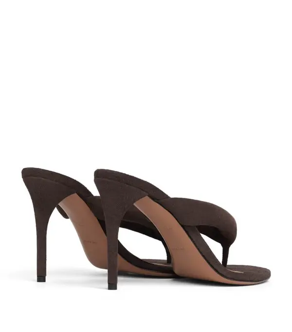 Alaïa Suede Thong Mules 90