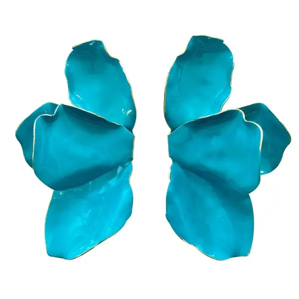 SMILLA BRAV Statement Bloom Earrings - Blue
