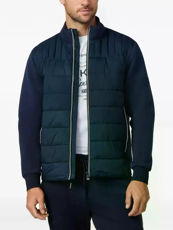 HACKETT Estate Hybrid Quilted Zip-up Jacket