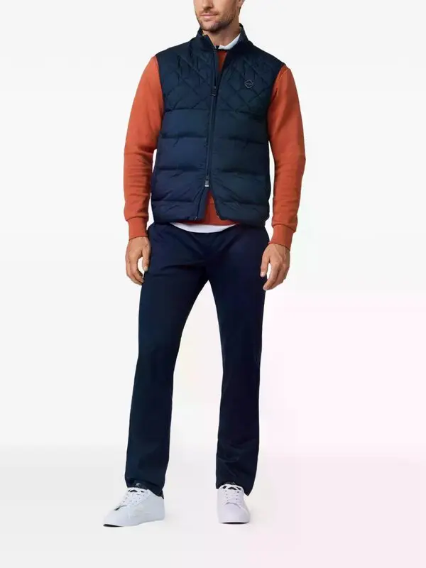 HACKETT Quilted Panel Zip-up Gilet