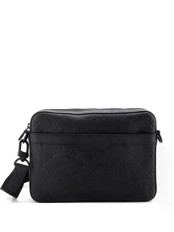 LOUIS VUITTON Trio Messenger Bag Monogram Shadow Leather