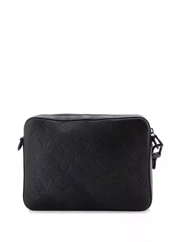 LOUIS VUITTON Trio Messenger Bag Monogram Shadow Leather