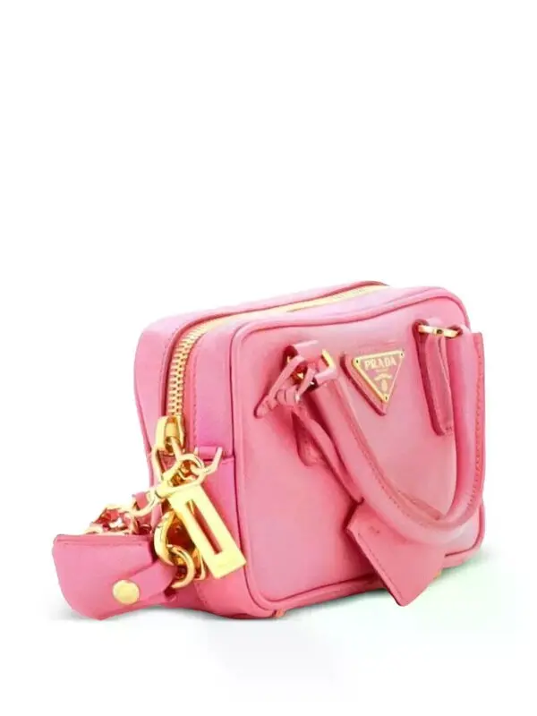 Prada Saffiano Leather Bauletto Mini Crossbody Bag