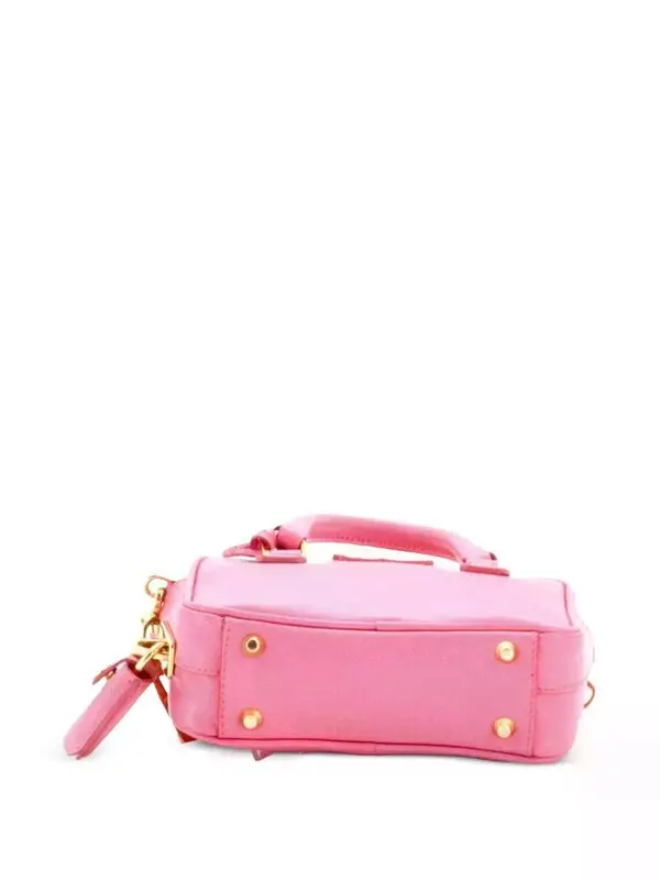 Prada Saffiano Leather Bauletto Mini Crossbody Bag