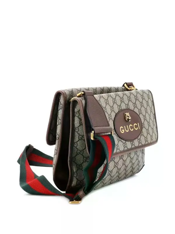 Gucci Gg Coated Canvas Messenger Bag - Brown