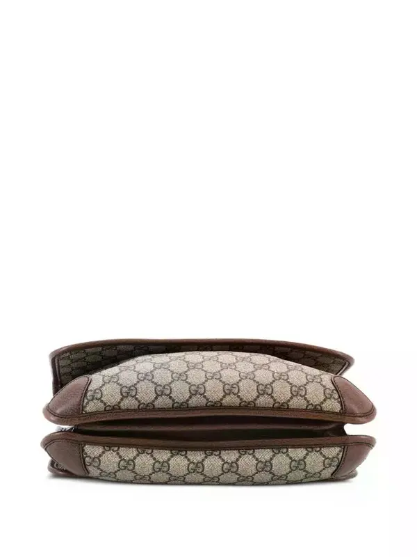 Gucci Gg Coated Canvas Messenger Bag - Brown