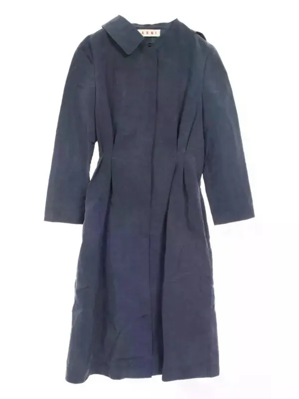 Marni Pleated Shirt Dress - Blue