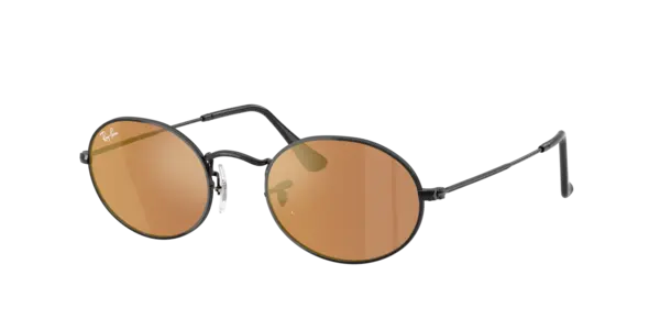 Ray-ban Oval Flat Lenses Sunglasses - Black