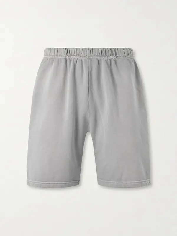 LES TIEN Rider Straight-leg Cotton-jersey Drawstring Shorts