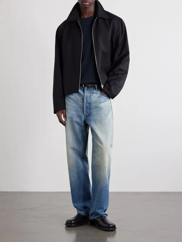 LES TIEN Waffle-knit Cotton-blend Thermal T-shirt