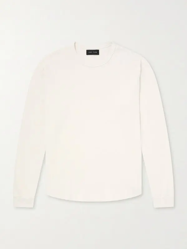 LES TIEN Thermal Baseball Cotton-jersey Hem Tee