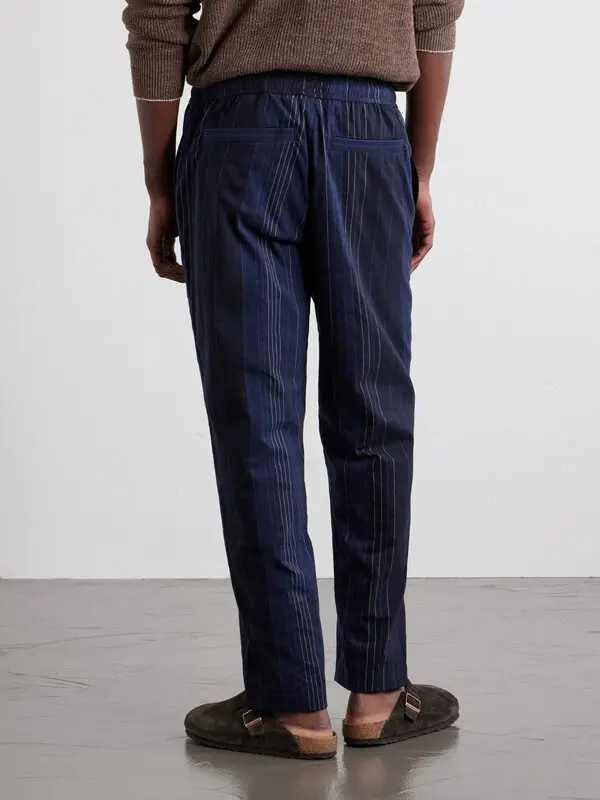 Orlebar Brown Straight-leg Striped Cotton Trousers