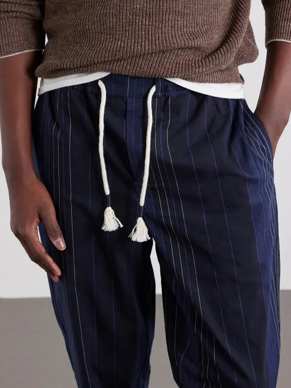 Orlebar Brown Straight-leg Striped Cotton Trousers
