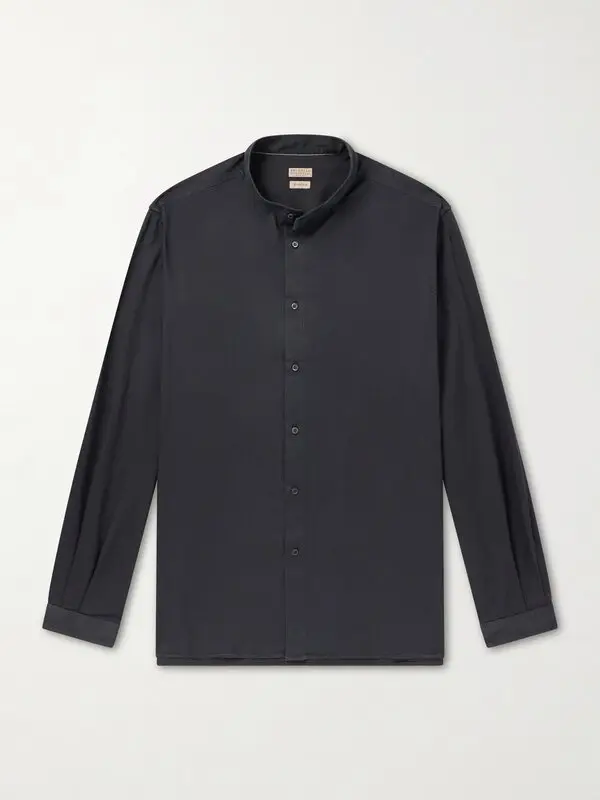 Brunello Cucinelli Cotton-twill Shirt - Black