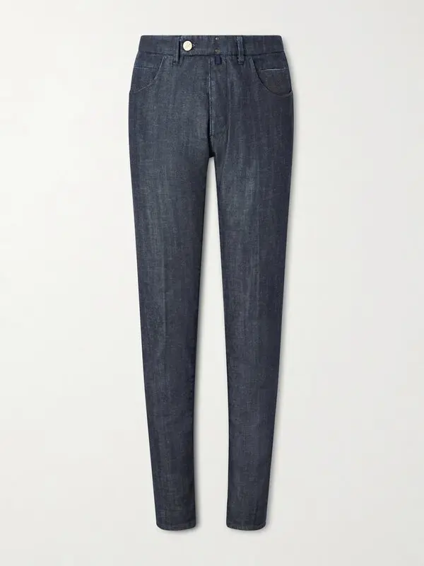SLOWEAR Tapered Cotton-blend Gabardine Trousers