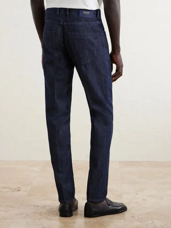 SLOWEAR Tapered Cotton-blend Gabardine Trousers