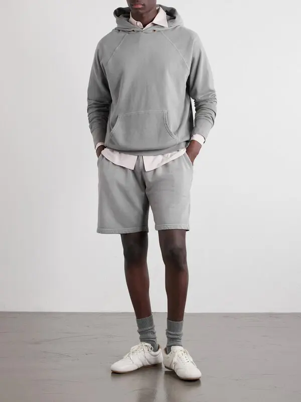 LES TIEN French Terry-cotton Raglan Hoodie
