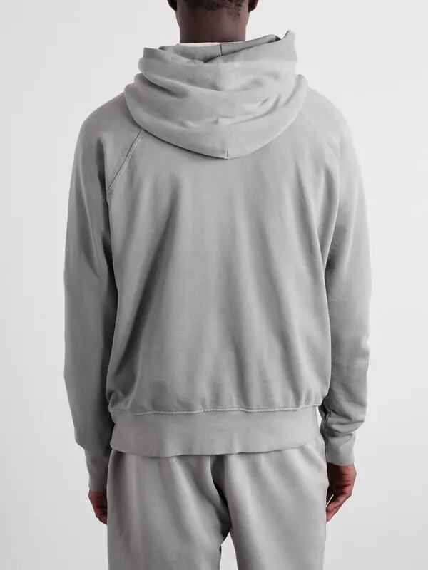 LES TIEN French Terry-cotton Raglan Hoodie