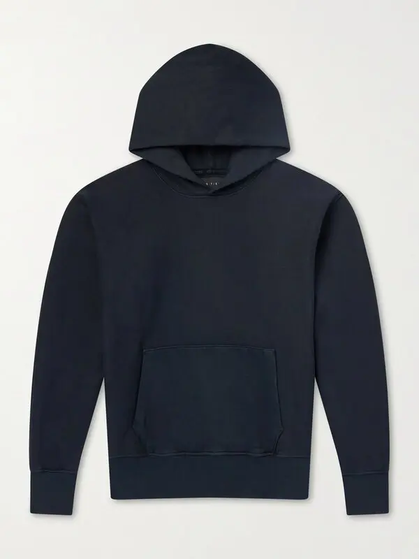 LES TIEN Heavyweight Structured-fleece Cotton-jersey Hoodie